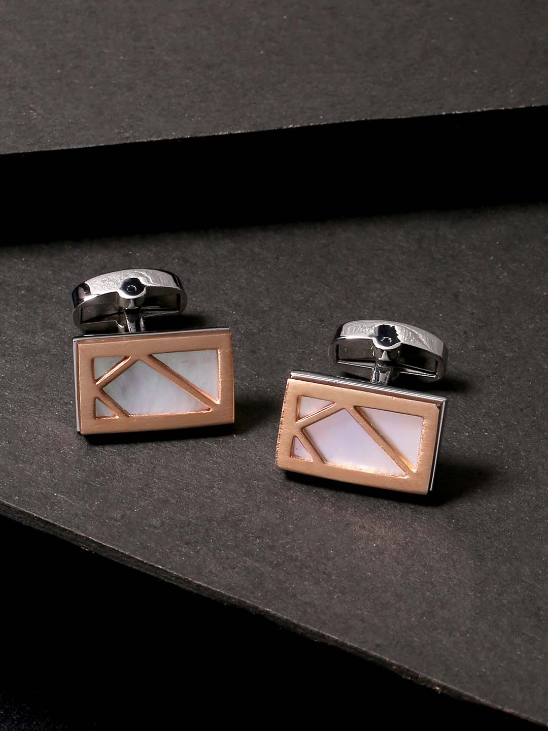 Buy Classic Corporate Whale Back White Cufflink - Tistabene