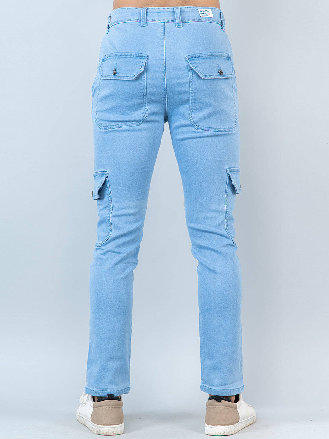 Buy Light Blue Cargo Pants Online | Tistabene