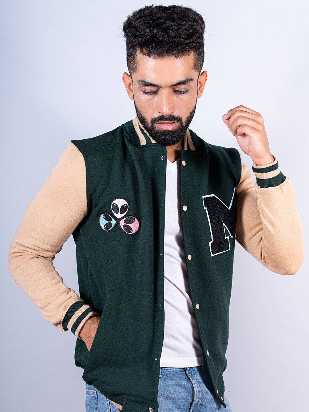 Buy Alien M Varsity Jacket Online | Tistabene - Tistabene