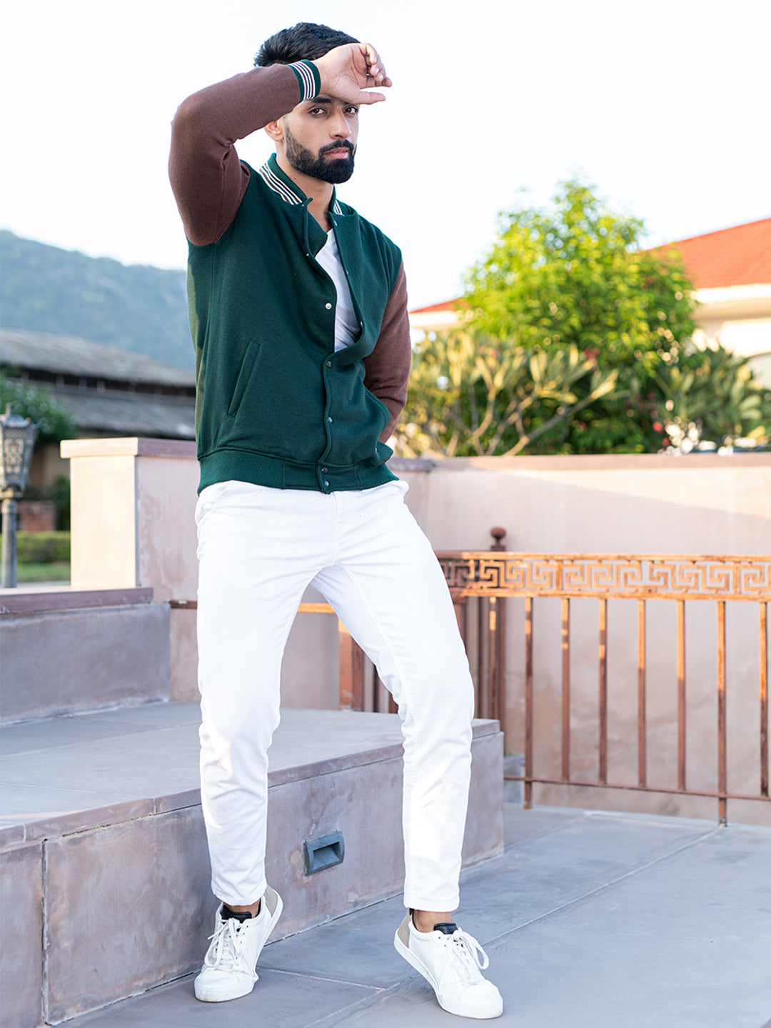 Buy Color Block Varsity Jacket Online | Tistabene