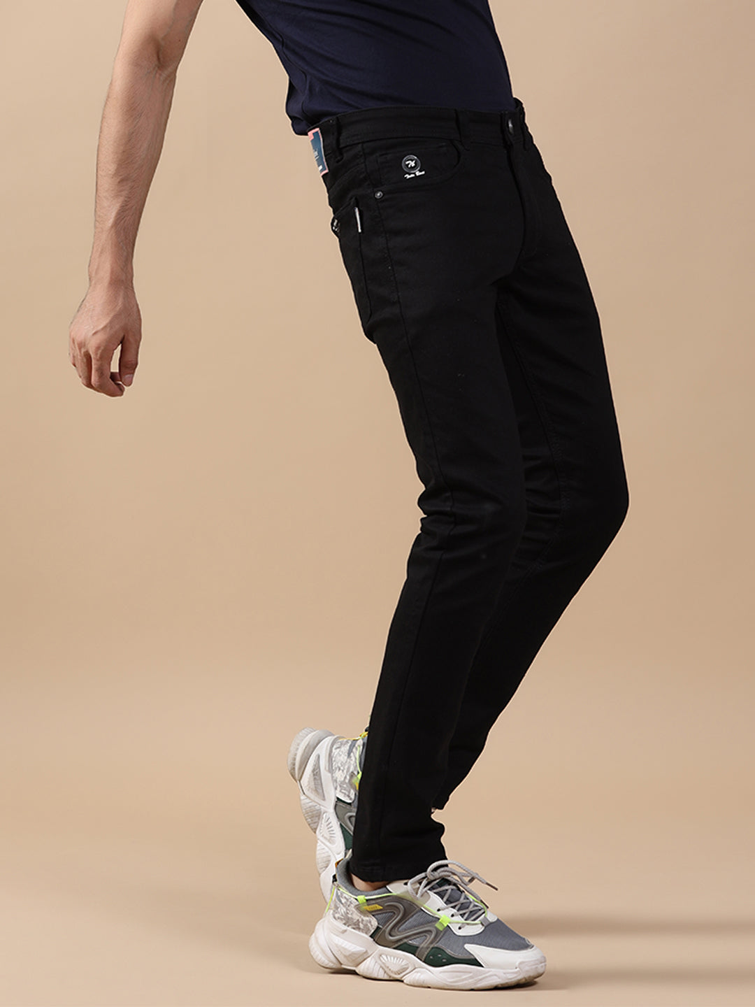 Black Denim Men's Jeans Online - Tistabene
