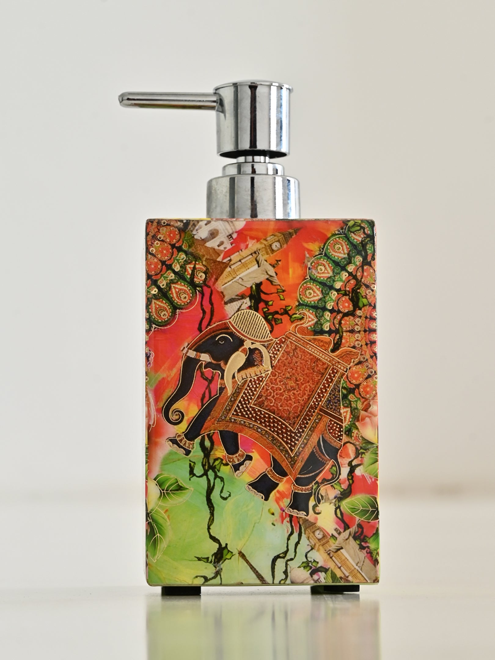 Buy Multi Elephant Flower Printed Soap Dispenser(LQ-22) Online | Tistabene