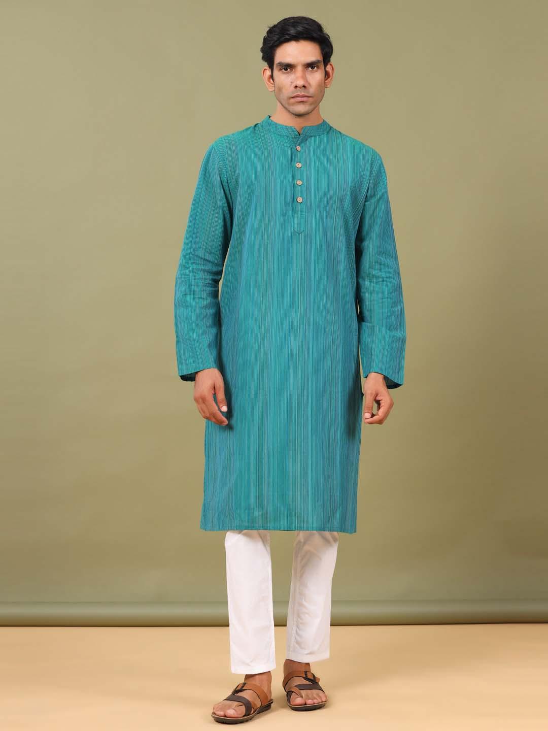 Buy Sea Green Kurta Online | Tistabene