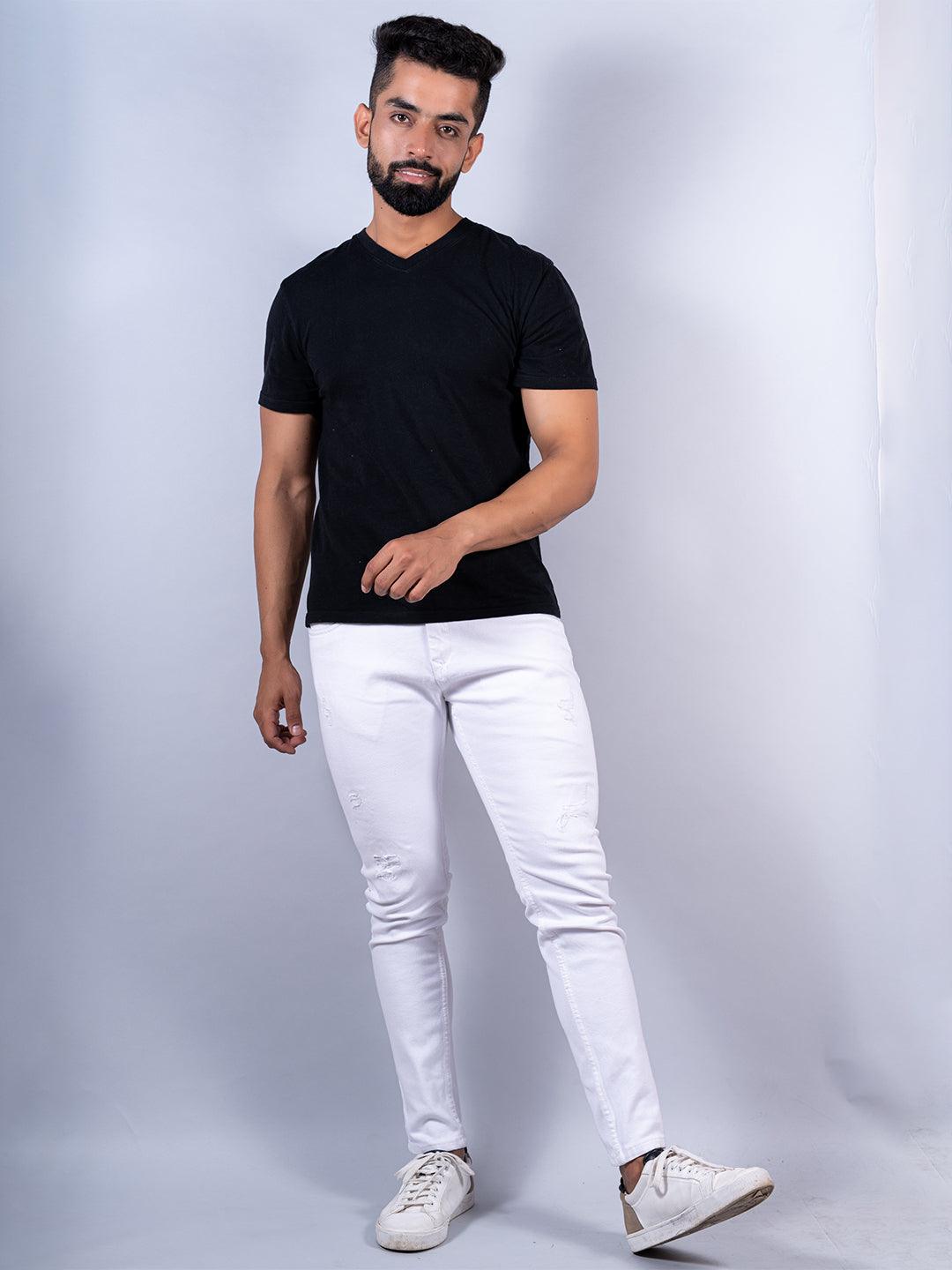 White denim Men's Jeans - Tistabene