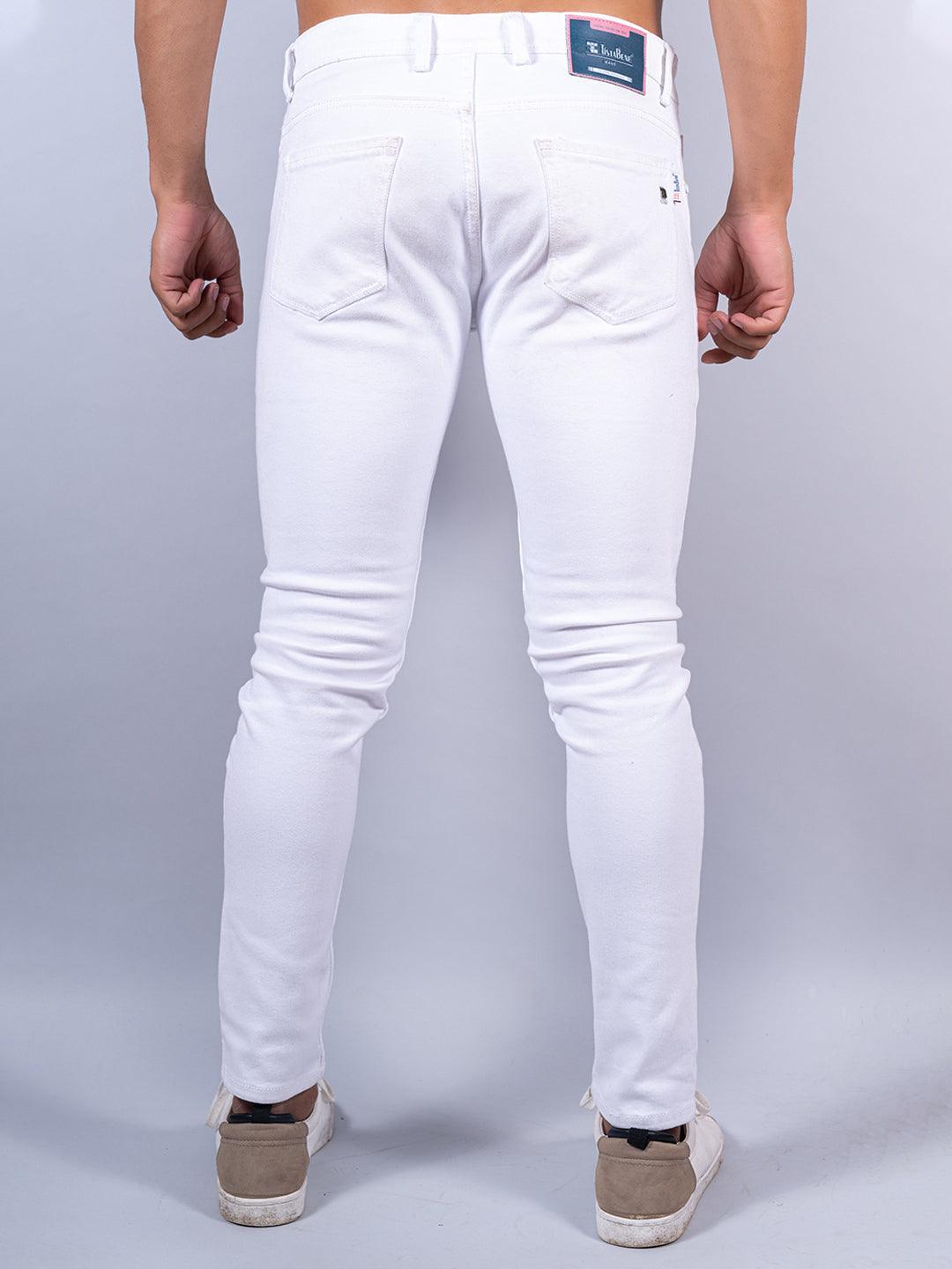 White denim Men's Jeans - Tistabene